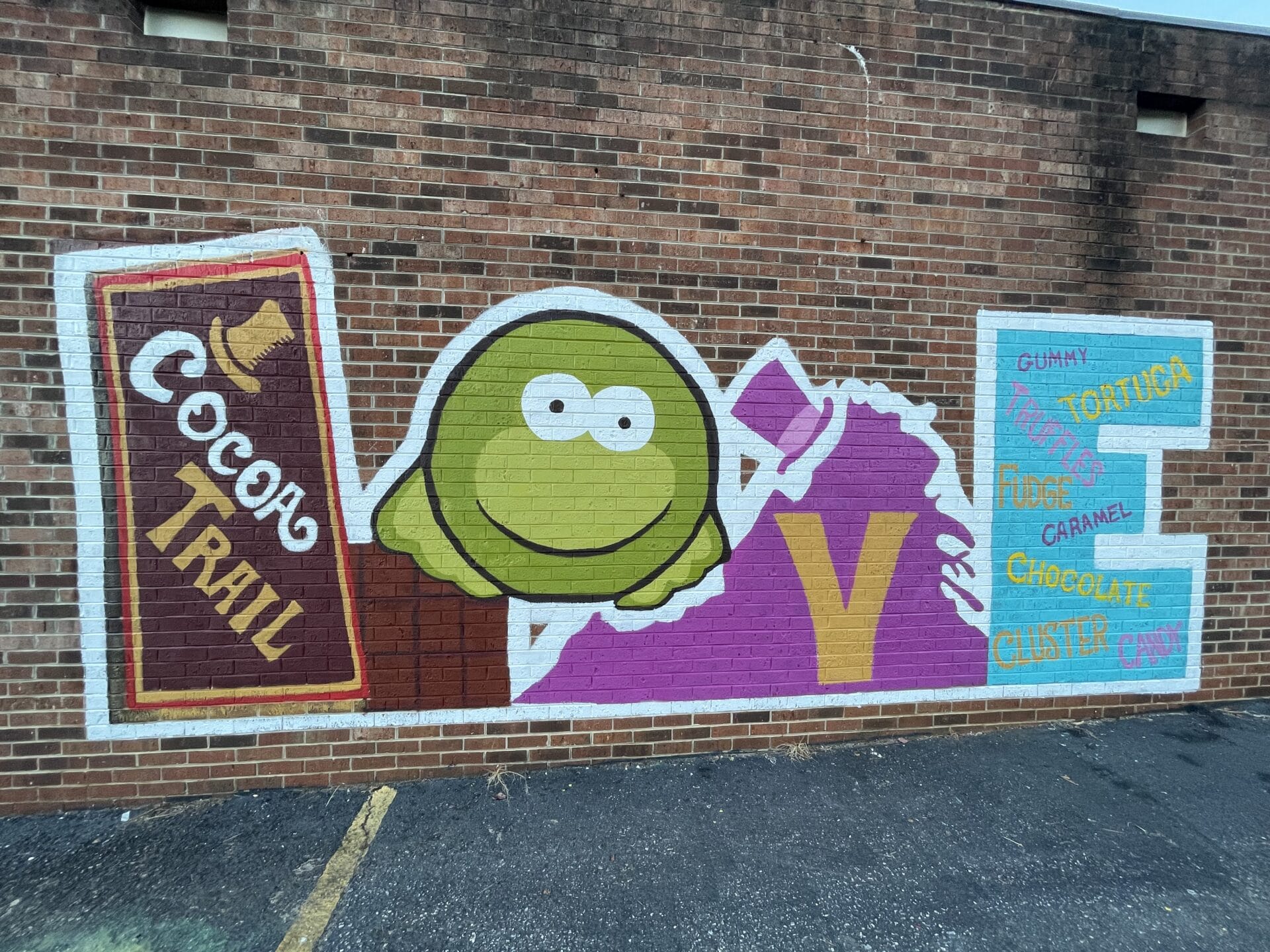 Cocoa Trail Chocolates LOVE Mural - Martinsville Tourism