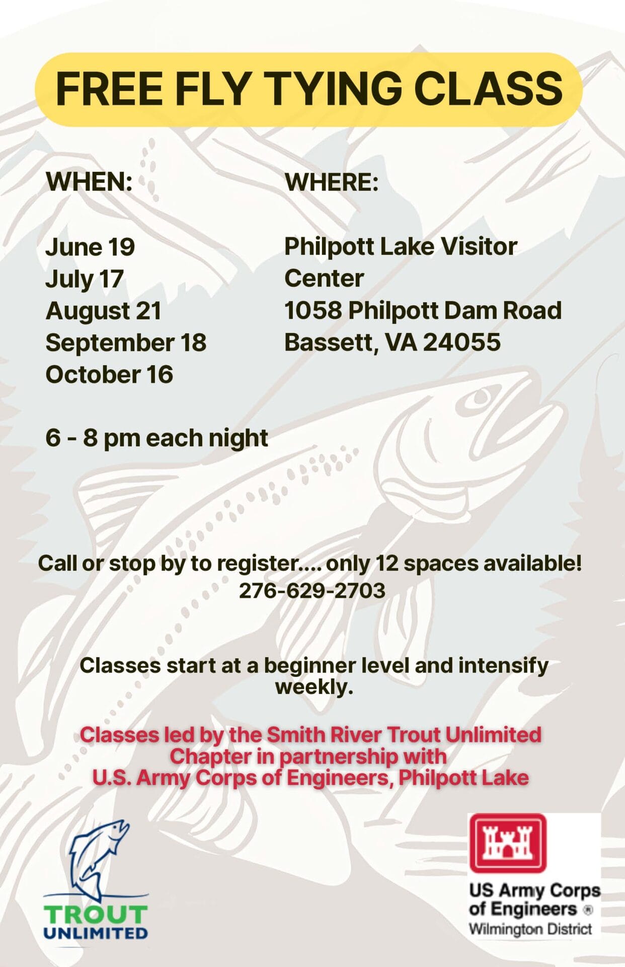 Fly Tying at Philpott Lake - Martinsville Tourism
