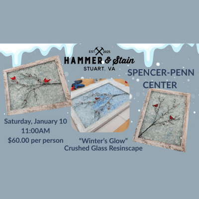 "Winter's Glow" Crushed Glass Reinscape at Spencer-Penn - Martinsville ...